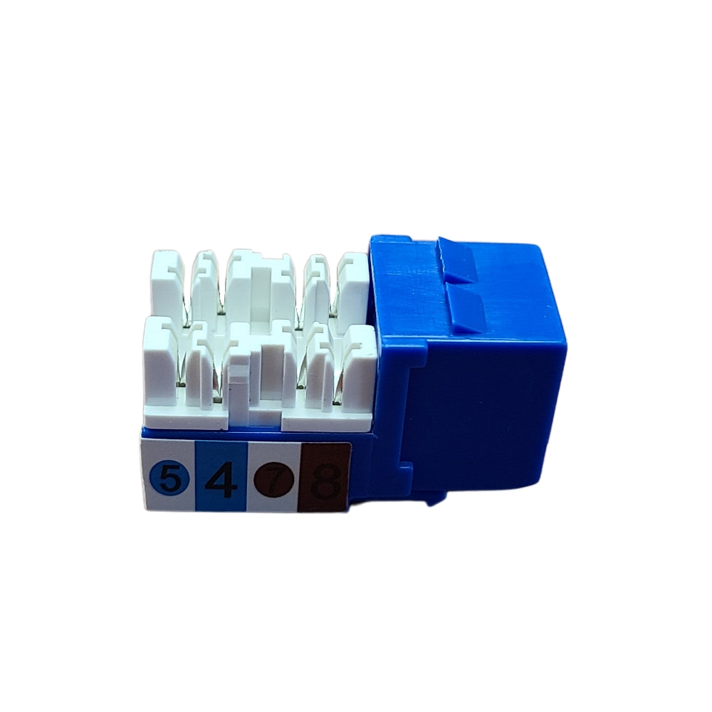 CDD Keystone Cat6 Jack, Blue – 21st Century Entertainment Inc.
