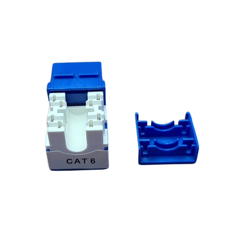 CDD Keystone Cat6 Jack, Blue – 21st Century Entertainment Inc.