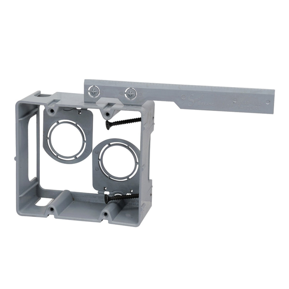 Smart Box Mud Ring New Construction With Leveling Ruler - 2 Gang – 21st ...