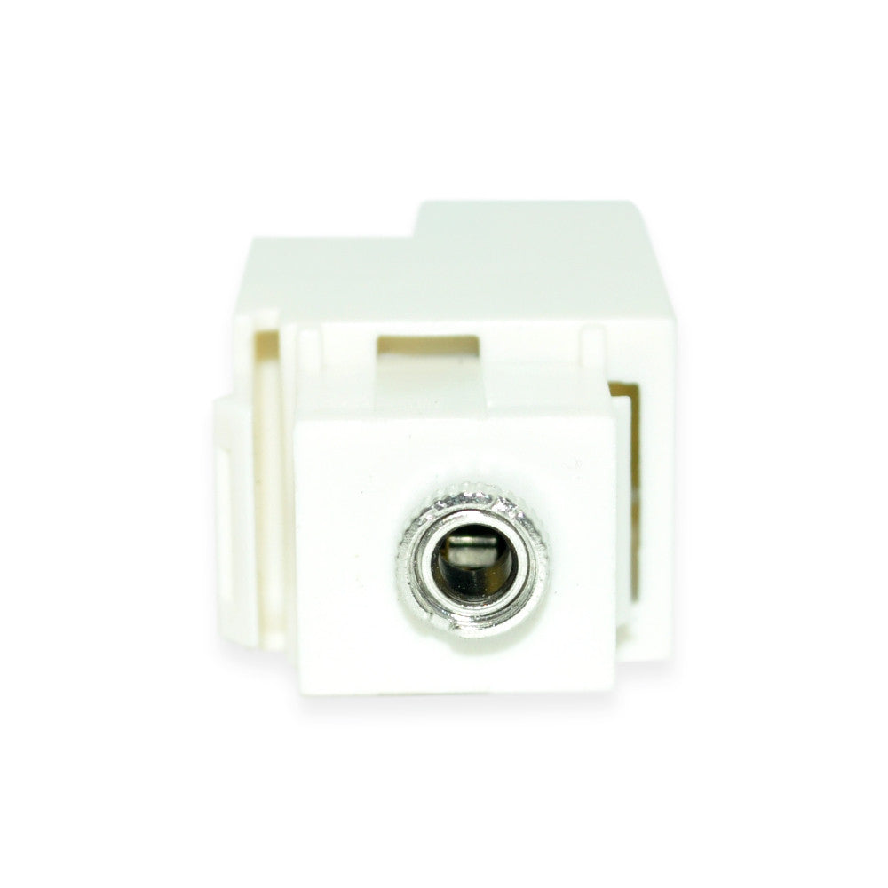 Keystone Jack 1/8 inch Stereo Mini Plug, White – 21st Century ...